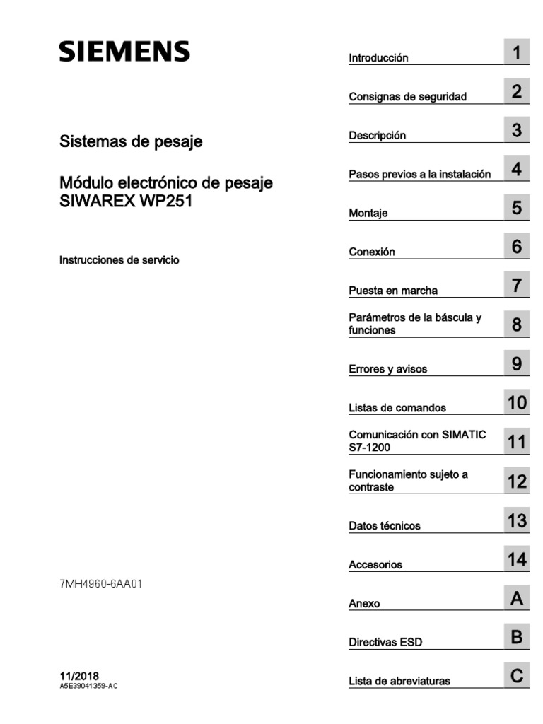 Siwarex Wp251 M Es-Es | PDF | Ingeniería Informática | Informática