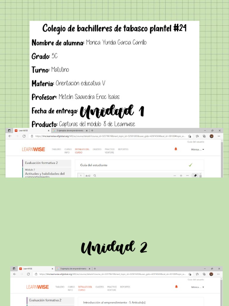 Capturas de Learnwise 1 | PDF