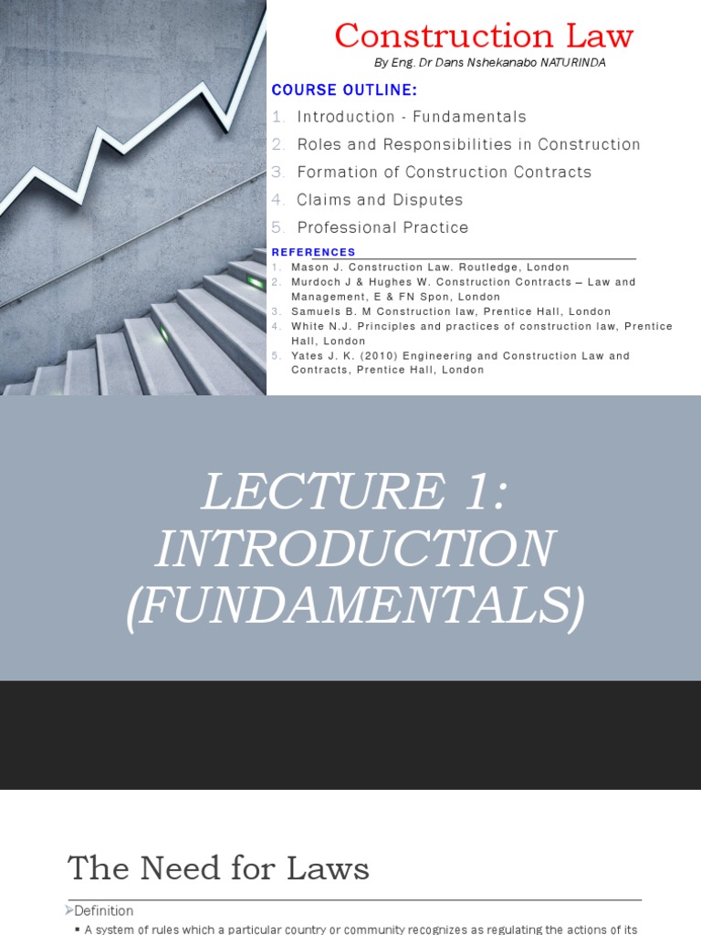 Construction Law - Lecture Slides | PDF | Offer And Acceptance | Legal ...
