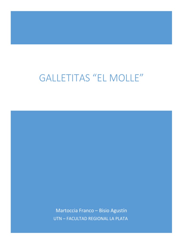 Galletitas "El Molle" | PDF | Mercado (economía) | Mondelez International
