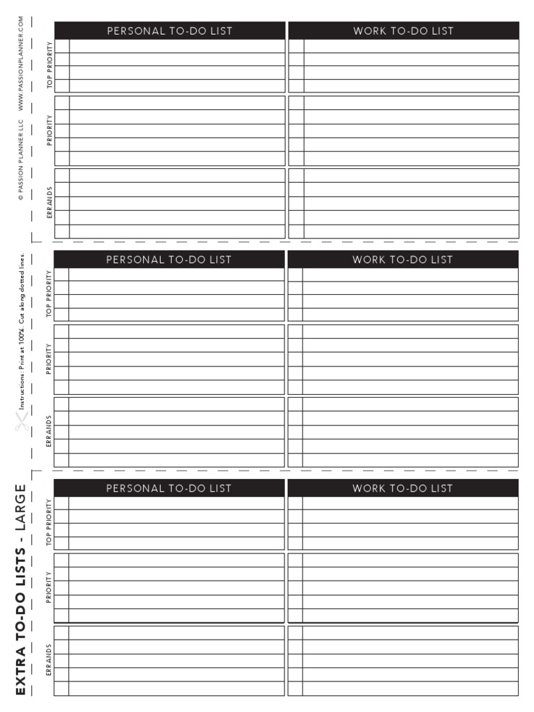 Extra To-Do Lists Large | PDF