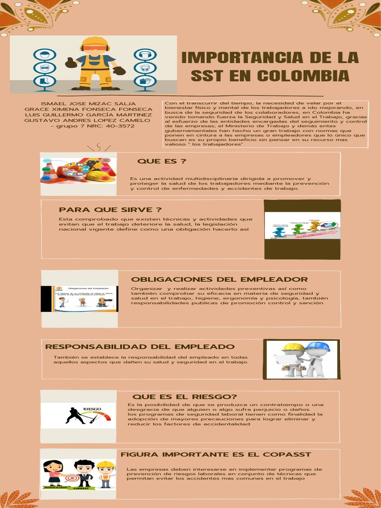 Infografia de La SST | PDF | Organización Internacional del Trabajo
