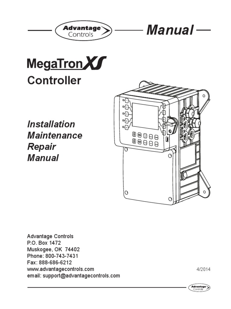 MegaTronXS Controller Manual | PDF | Menu (Computing) | Valve