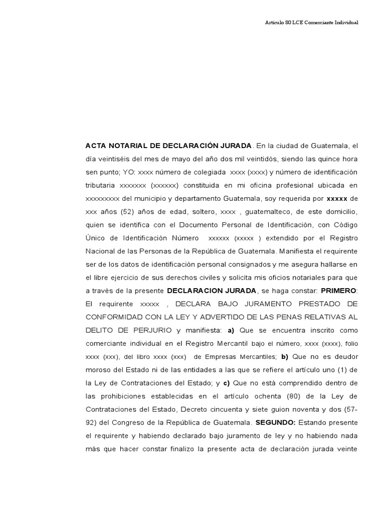 Declaración Jurada Inscripcion RGAE | PDF | Justicia | Crimen y violencia
