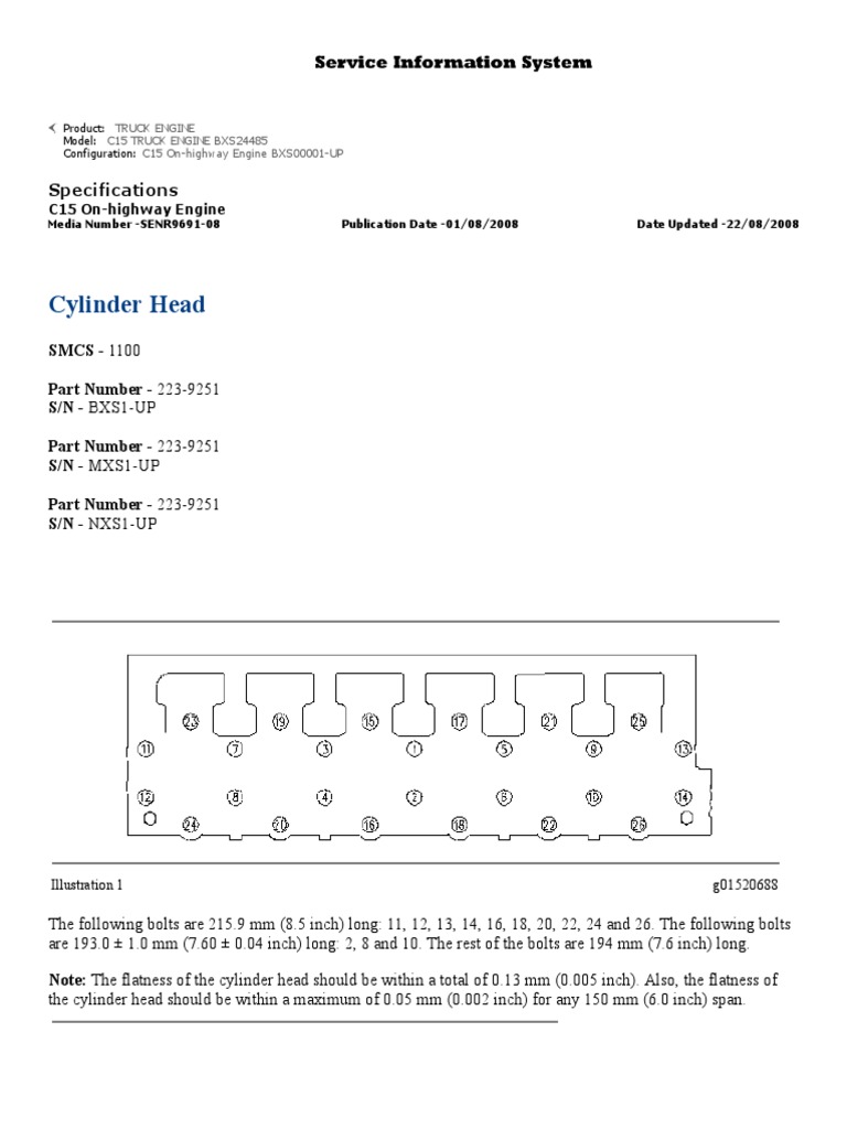 Cylinder Head - Resume C15 | PDF | Valve | Mechanical Engineering