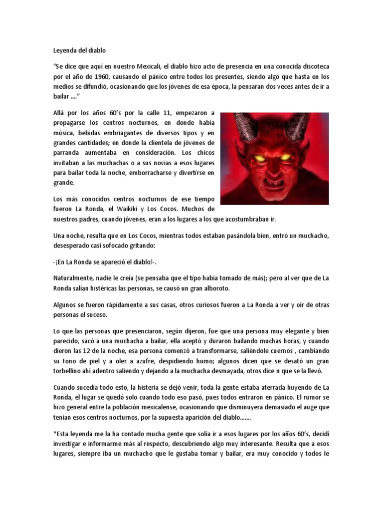 Leyenda Del Diablo | PDF