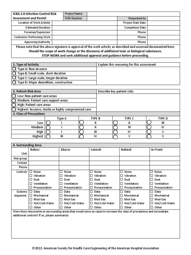 ICRA 2.0 Permit 202205 | PDF | Health Sciences