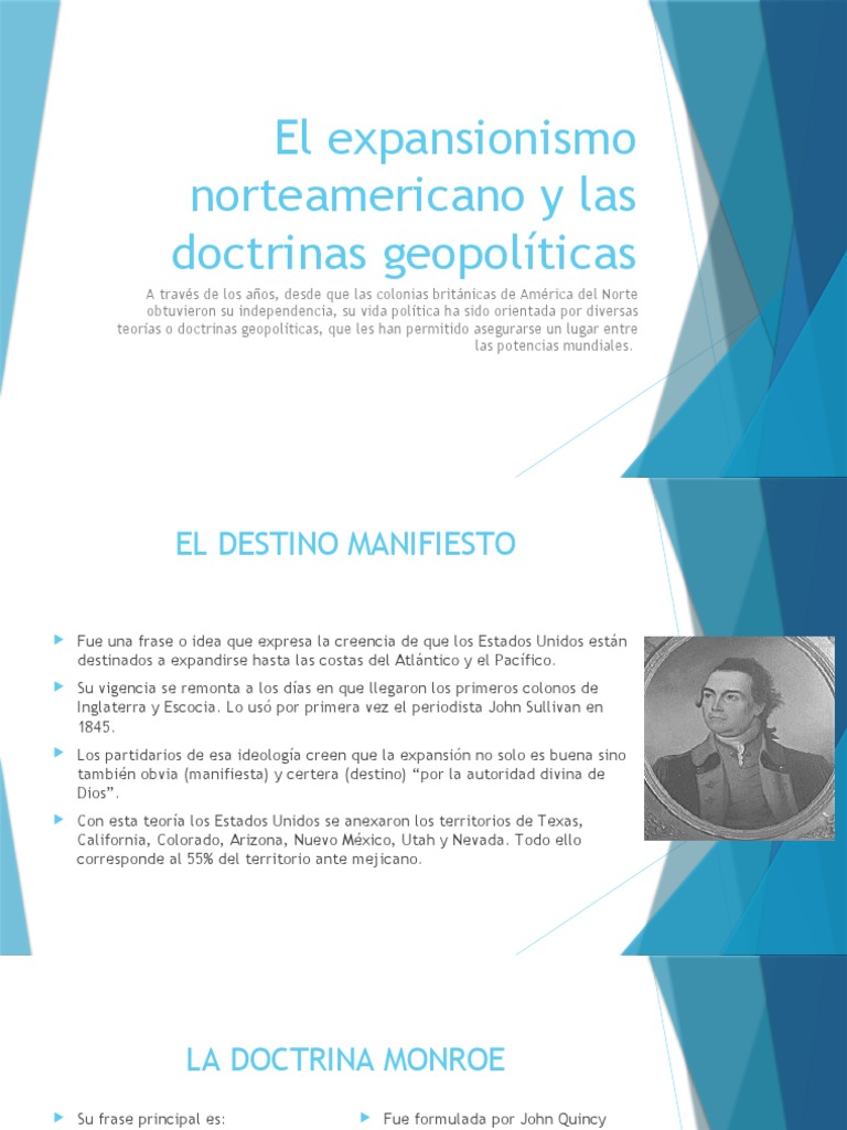 El Expansionismo Norteamericano y Las Doctrinas Geopolíticas | PDF ...