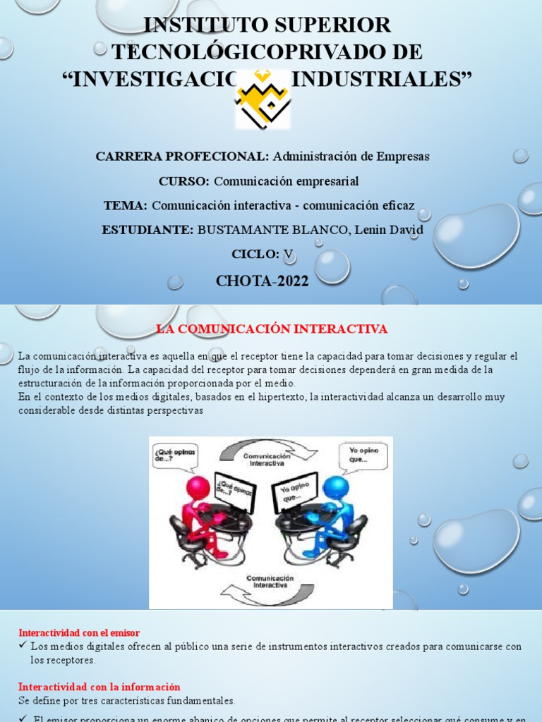 Comunicacion Eficas y Interactiva | PDF | Comunicación | Interactividad