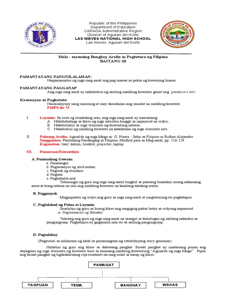 Lesson Plan (Filipino 10) | PDF