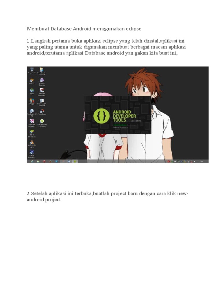 Membuat Database Android Menggunakan Eclipse | PDF