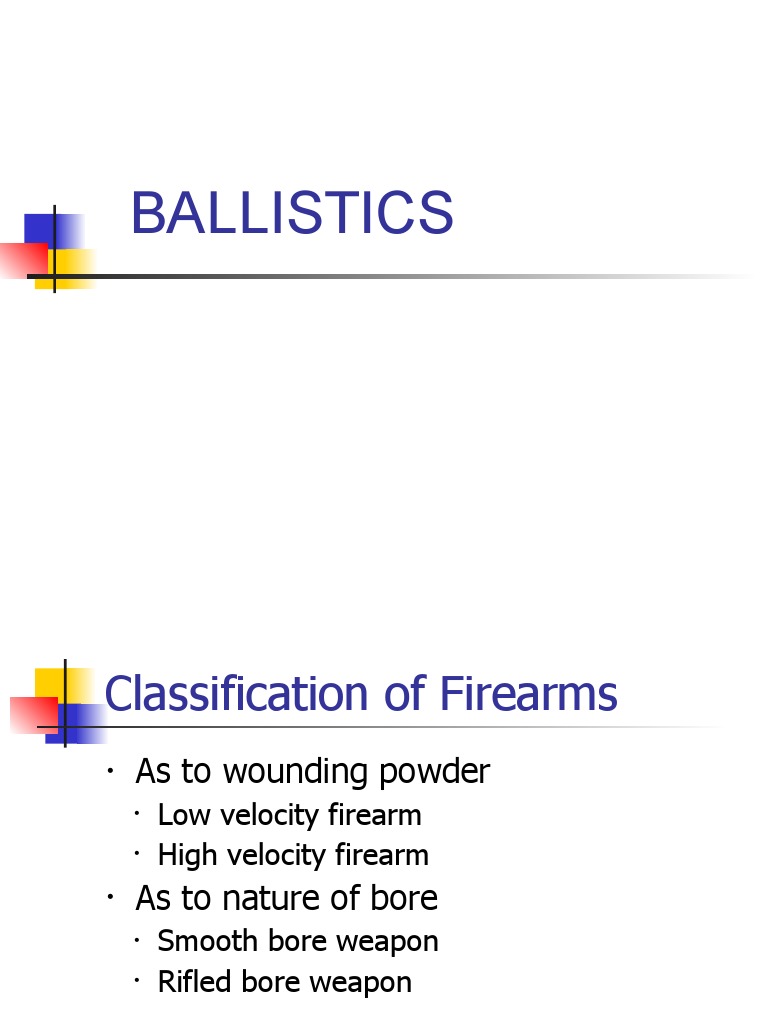 Ballistics | PDF | Bullet | Firearms