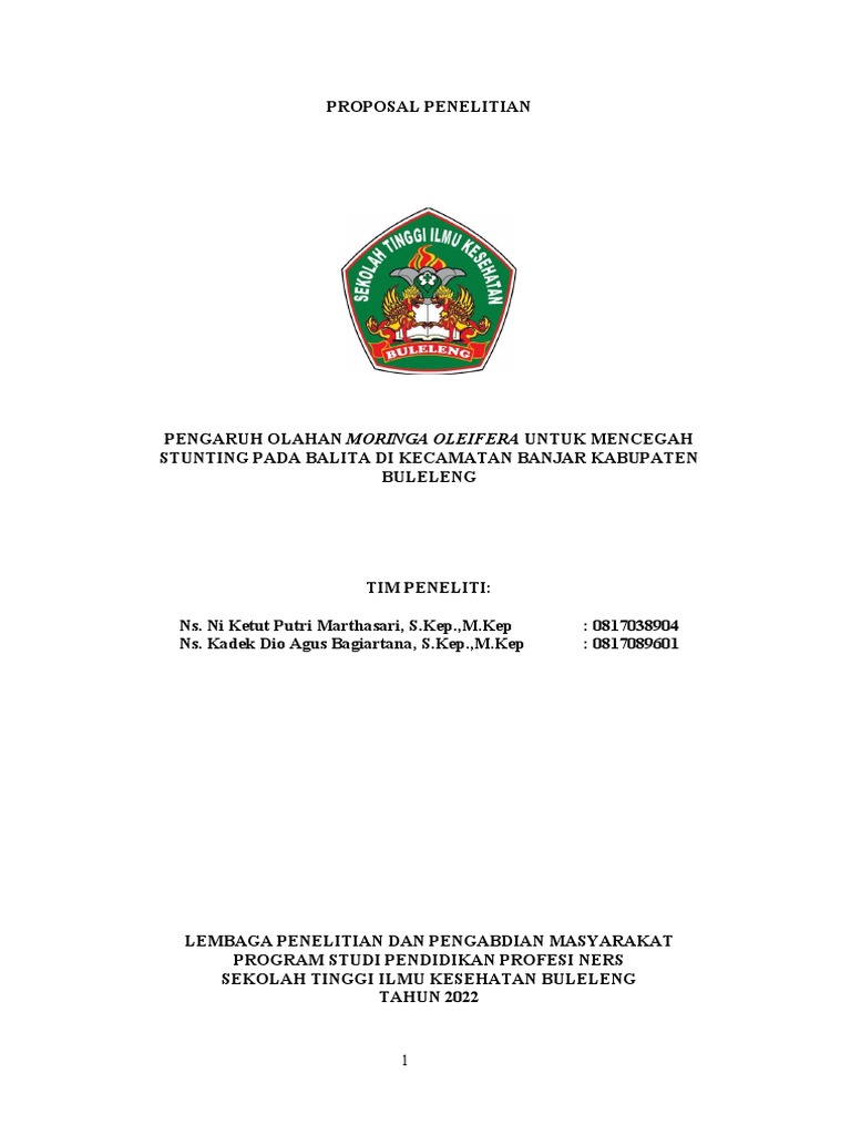 Proposal Penelitian Hibah | PDF