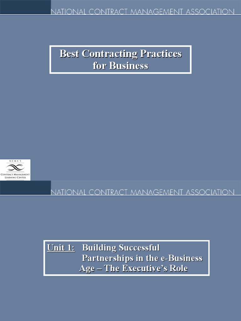 Best Contracting Practices For Business | PDF | Request For Proposal ...