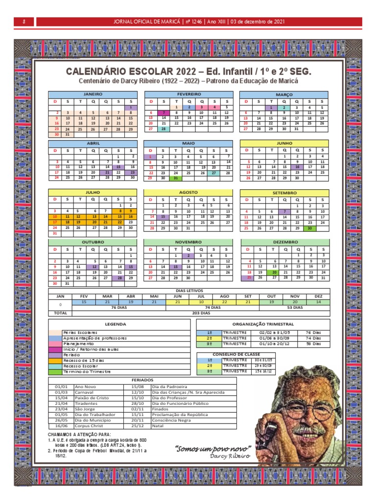 Calendário Escolar 2022 | PDF