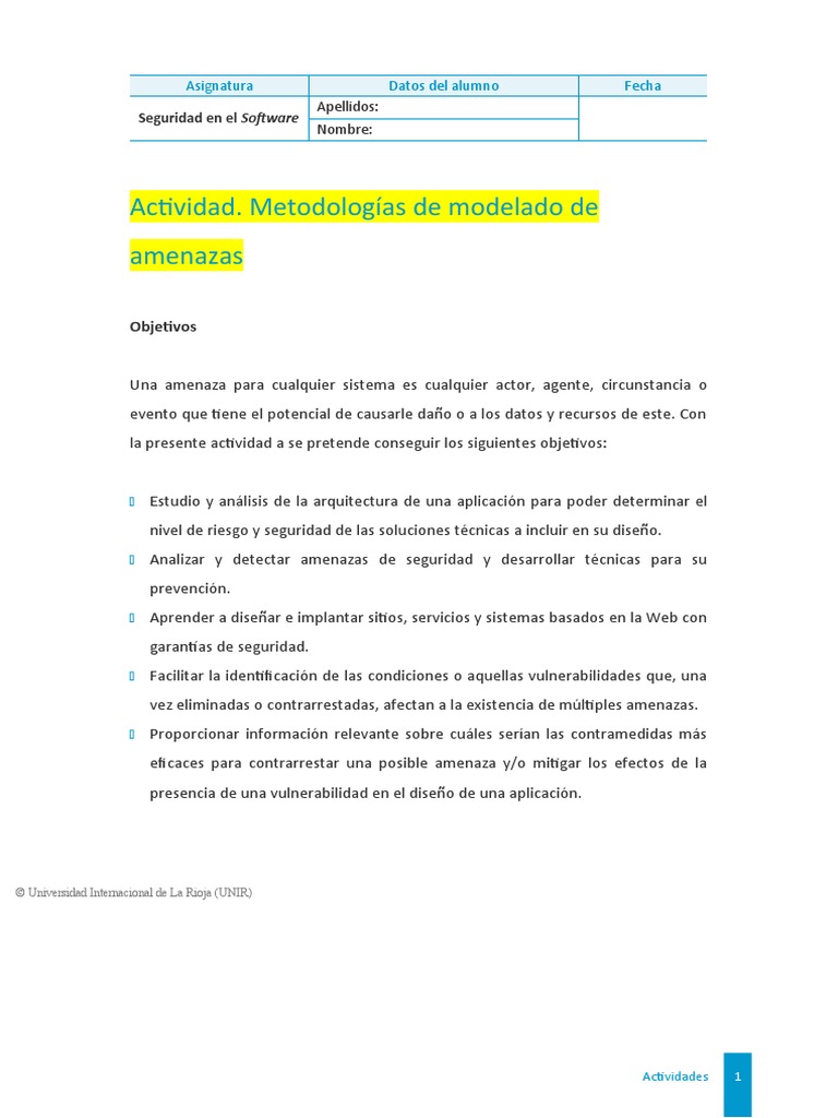 Modelado de Amenazas | PDF | Usuario (informática) | Bases de datos