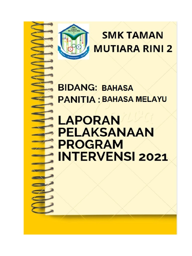 Laporan Program Kecemerlangan Akademik Panitia Bahasa Melayu 2021 | PDF