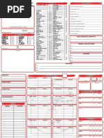 Cyberpunk Red Fillable Character Sheet | PDF | Weaponry | Leisure