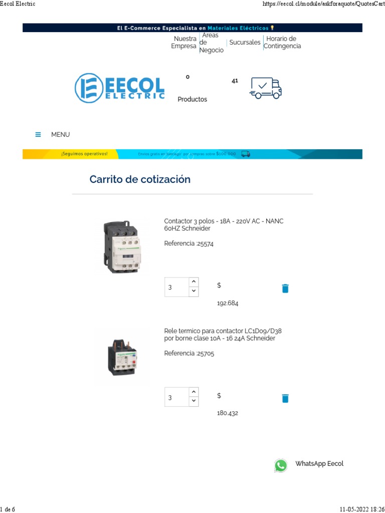 Eecol Electric | PDF | Equipo | Componentes eléctricos