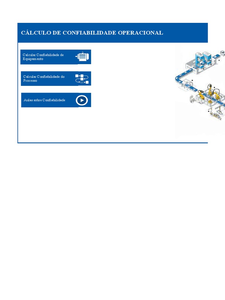 Planilha para Cálculo de Confiabilidade - ENGETELES | PDF