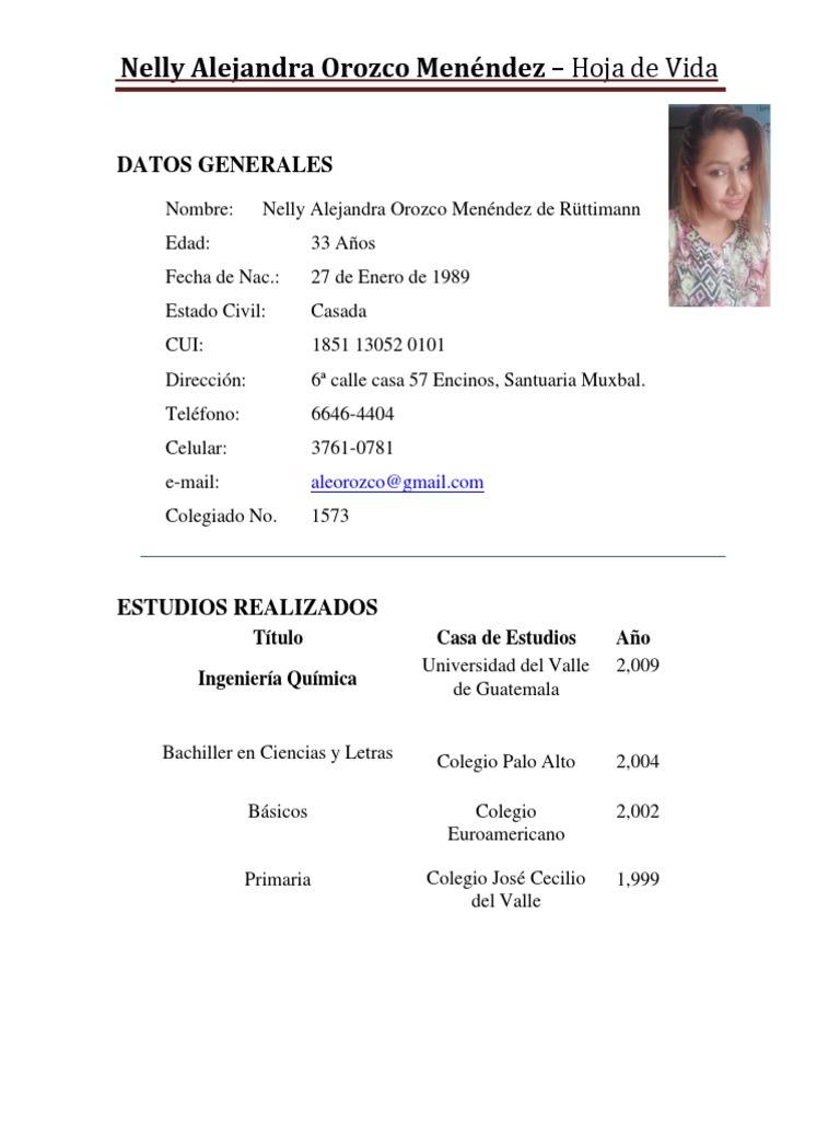 CV Alejandra Orozco 2022 | PDF | Business