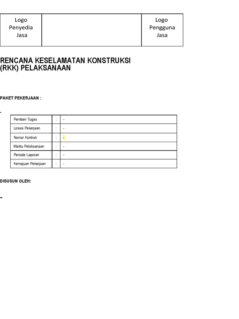 Rencana Keselamatan Konstruksi (RKK) | PDF