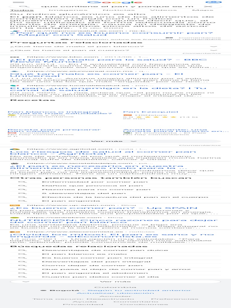 Que Contiene El Pan y Porque Es Malo - Buscar Con Google | PDF | Panes ...
