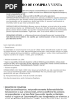 Formato Libros de Compra y Venta Segun Seniat | PDF | Factura | Documentos empresariales