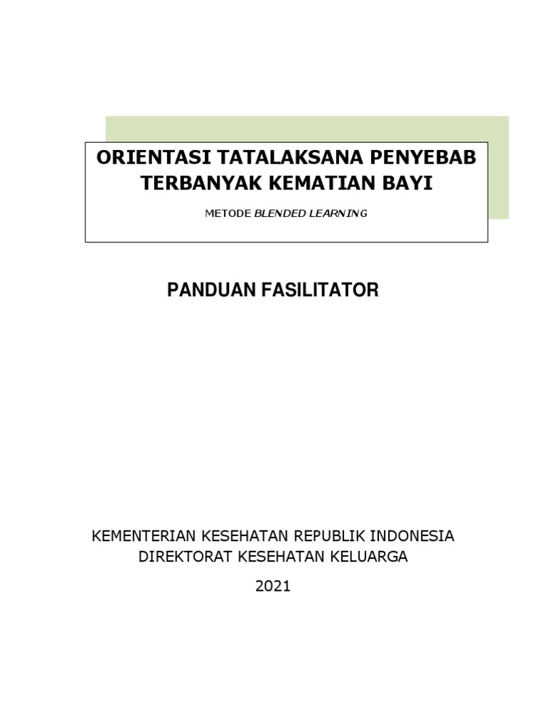 Panduan FAsilitator Dan Logbook OJT | PDF