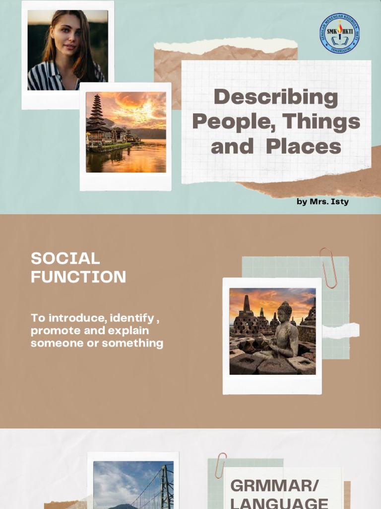 Describing People, Things and Historical Places | PDF | Bali