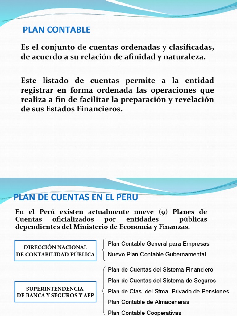 El Plan Contable en El Peru | PDF | Contabilidad | Economias