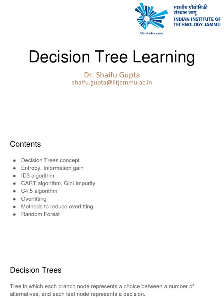Understanding Decision Tree Learning Algorithms: A Comprehensive Guide to ID3, CART, C4.5, and ...