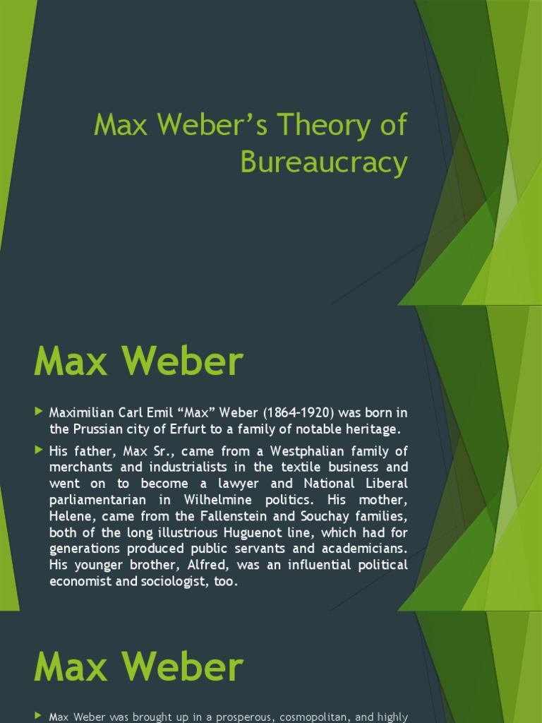 Max Webers Theory Of Bureaucracy Pdf Bureaucracy Max Weber