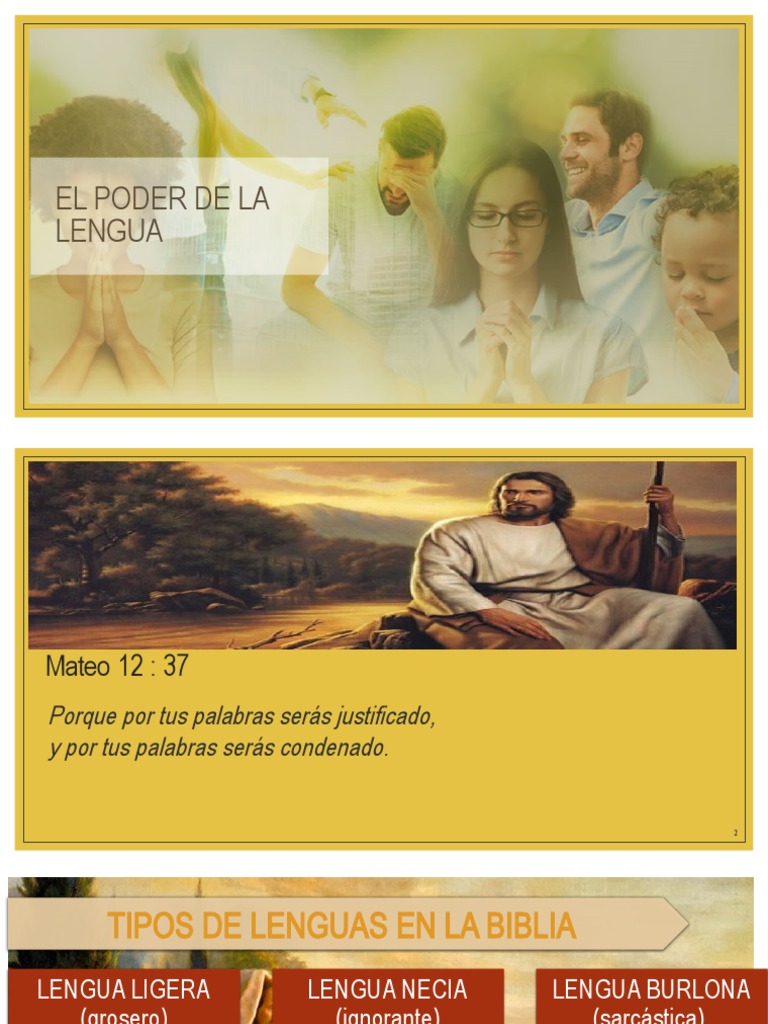 El Poder de La Lengua | PDF | Contenido bíblico