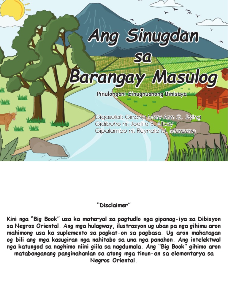Ang Sinugdan Sa Barangay Masulog | PDF