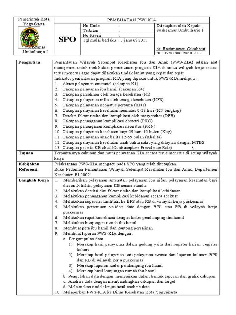 Spopembuatan Pws-Kia | PDF