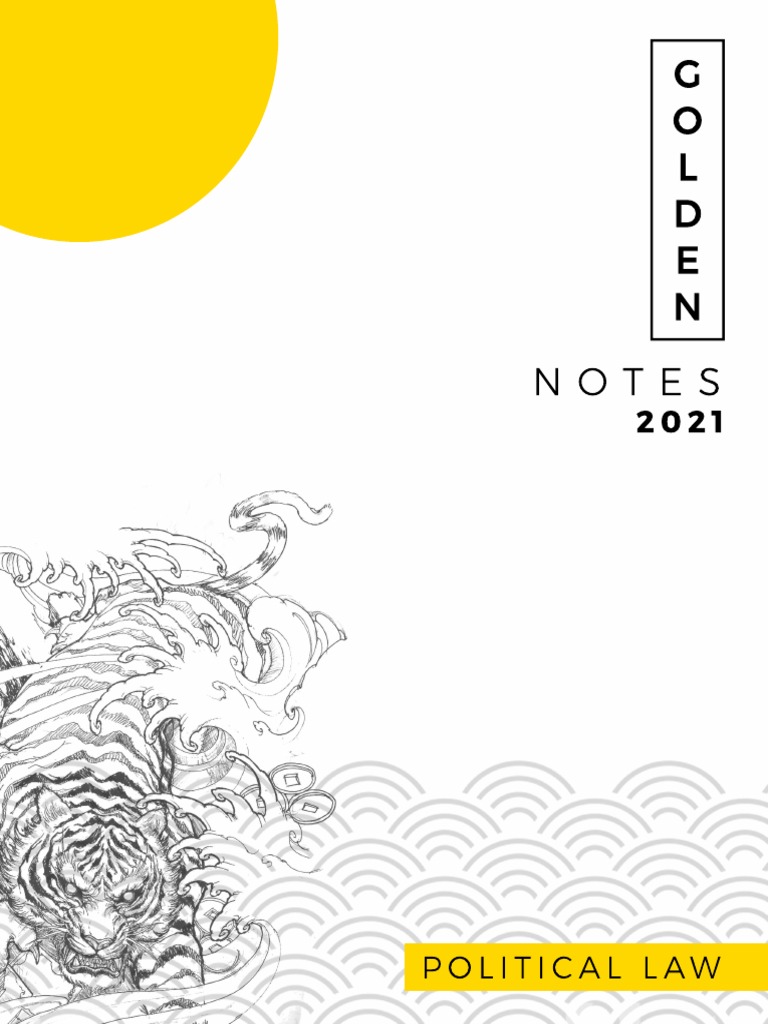 1 2021 UST Golden Notes Political Law 1 | PDF | Search And Seizure ...