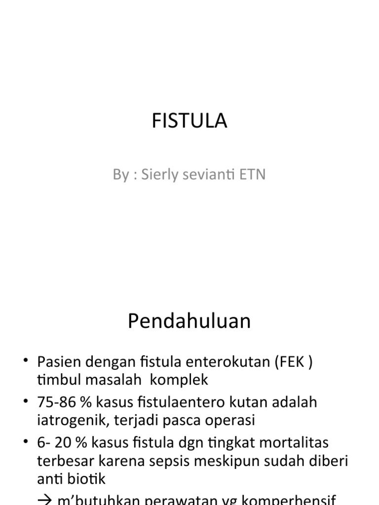 Fistula | PDF | Sains & Matematika