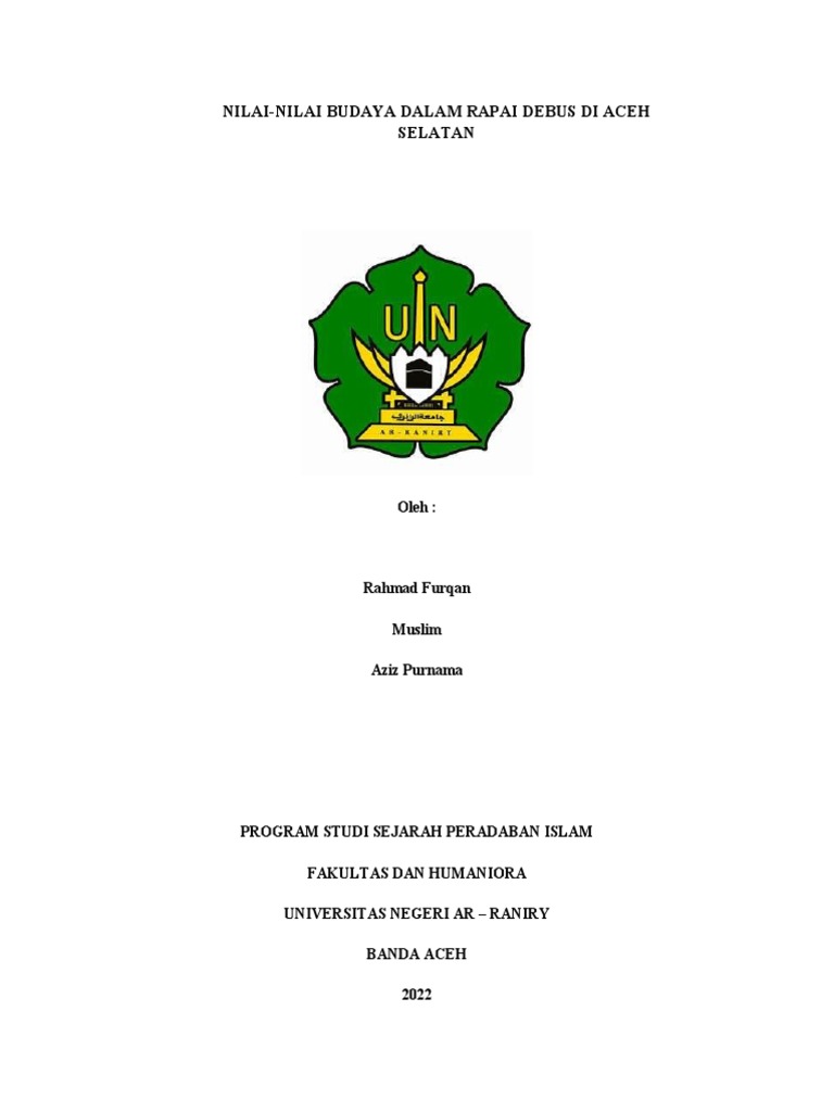 Nilai Budaya Debus Di Aceh Selatan | PDF