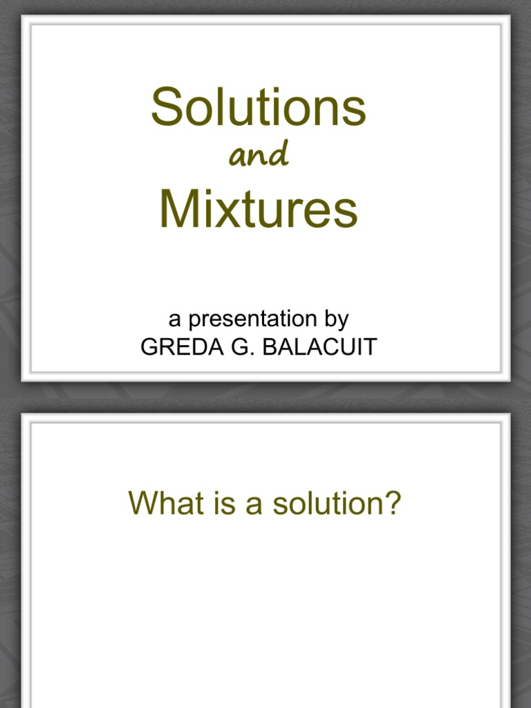 Chapter 16 Solutions | PDF | Osmosis | Mixture