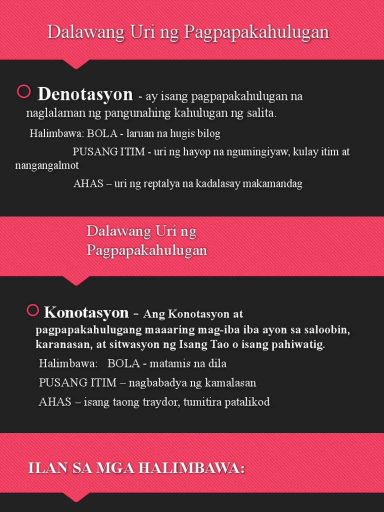 Denotasyon at Konotasyon | PDF