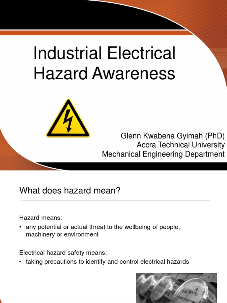 Industrial Electrical Safety L2 | PDF | High Voltage | Electric Arc