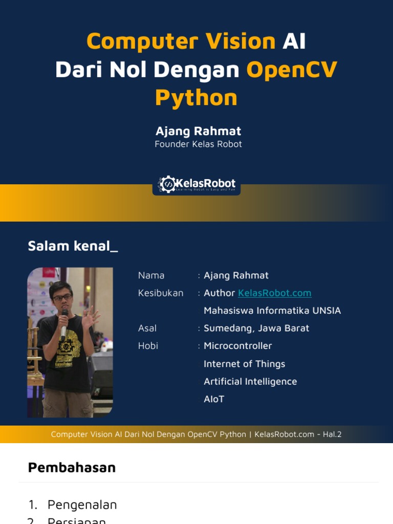 Belajar Computer Vision dengan OpenCV Python | PDF | Teknologi & Rekayasa
