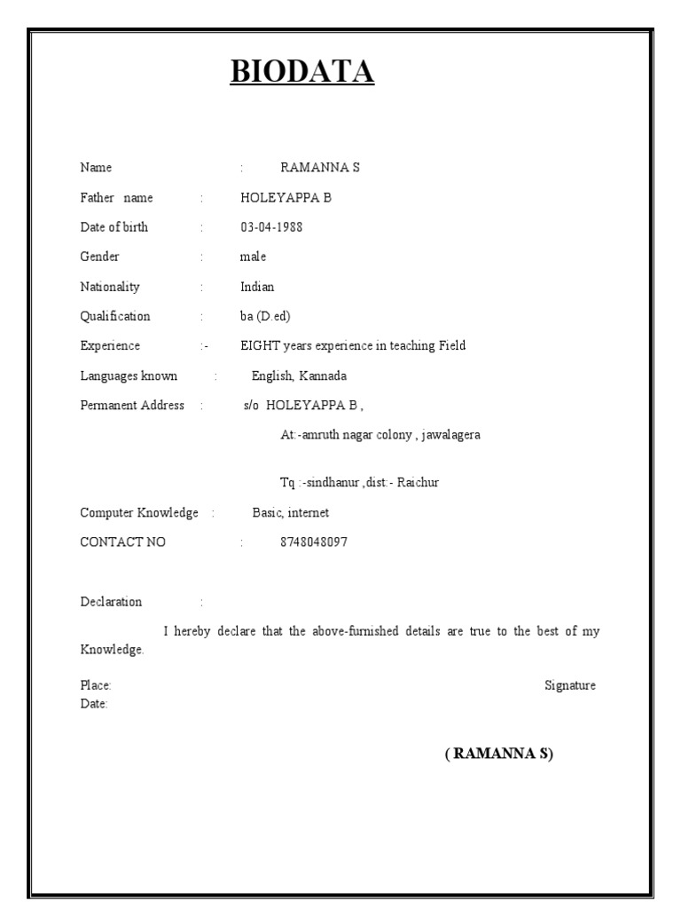 Resume Basic Kiran | PDF