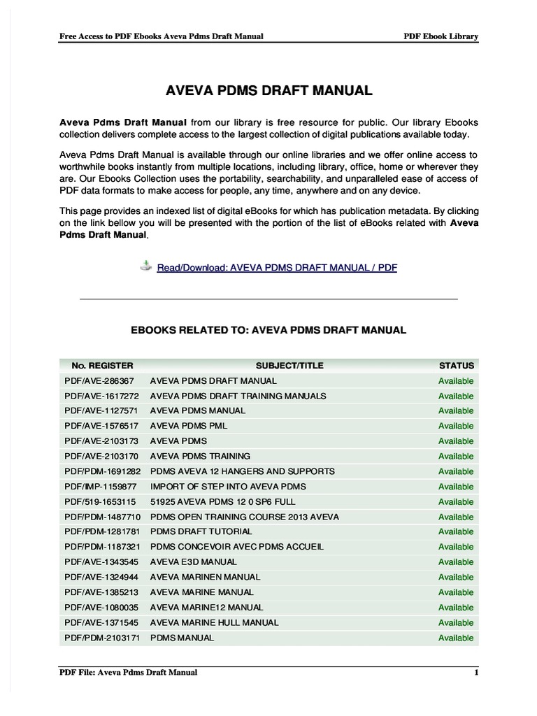 PDF Aveva Pdmaveva Pdms DL | PDF | Computer Science | Computer Data