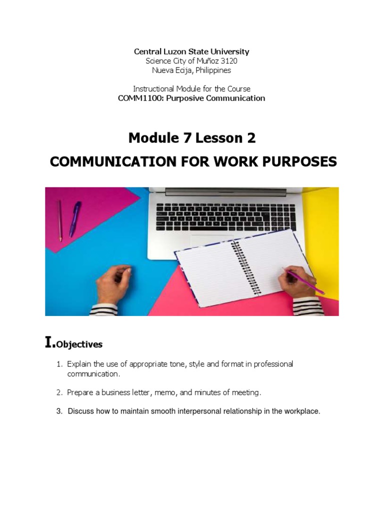 Module 7 Lesson 2 | PDF | Memorandum | Performance Appraisal