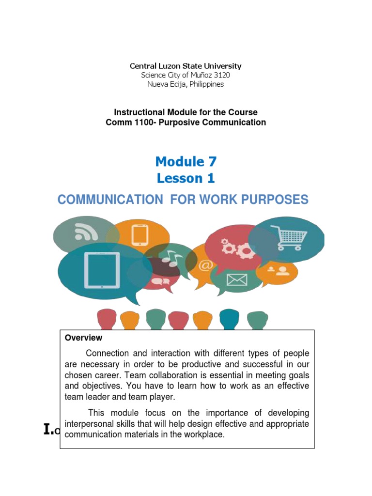 Module 7 Lesson 1 | Download Free PDF | Communication | Discrimination