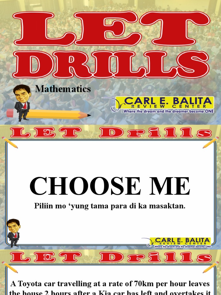 Let Drills Gen Ed Mathematics | PDF | Number Theory | Numbers