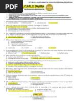 CBRC 2022 LET - ProfEd (DIAGNOSTIC EXAM) | PDF | Educational Assessment | Curriculum