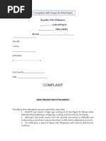 Sample - Complaint in Intervention | PDF | Injunction | Deed